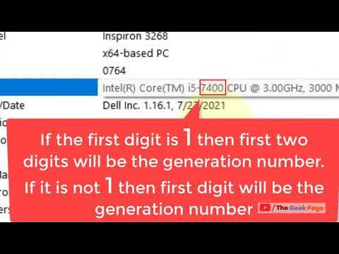 Find out which Generation Your Intel Processor Is in Windows 11 - YouTube