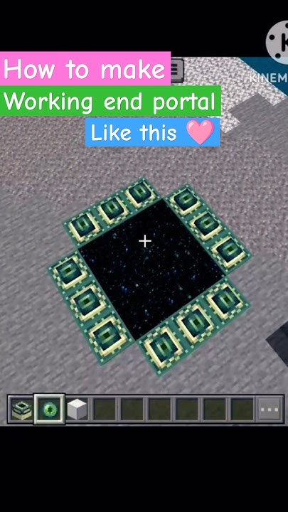 How to make working end portal in minecraft||#minecraft #gaming # ...