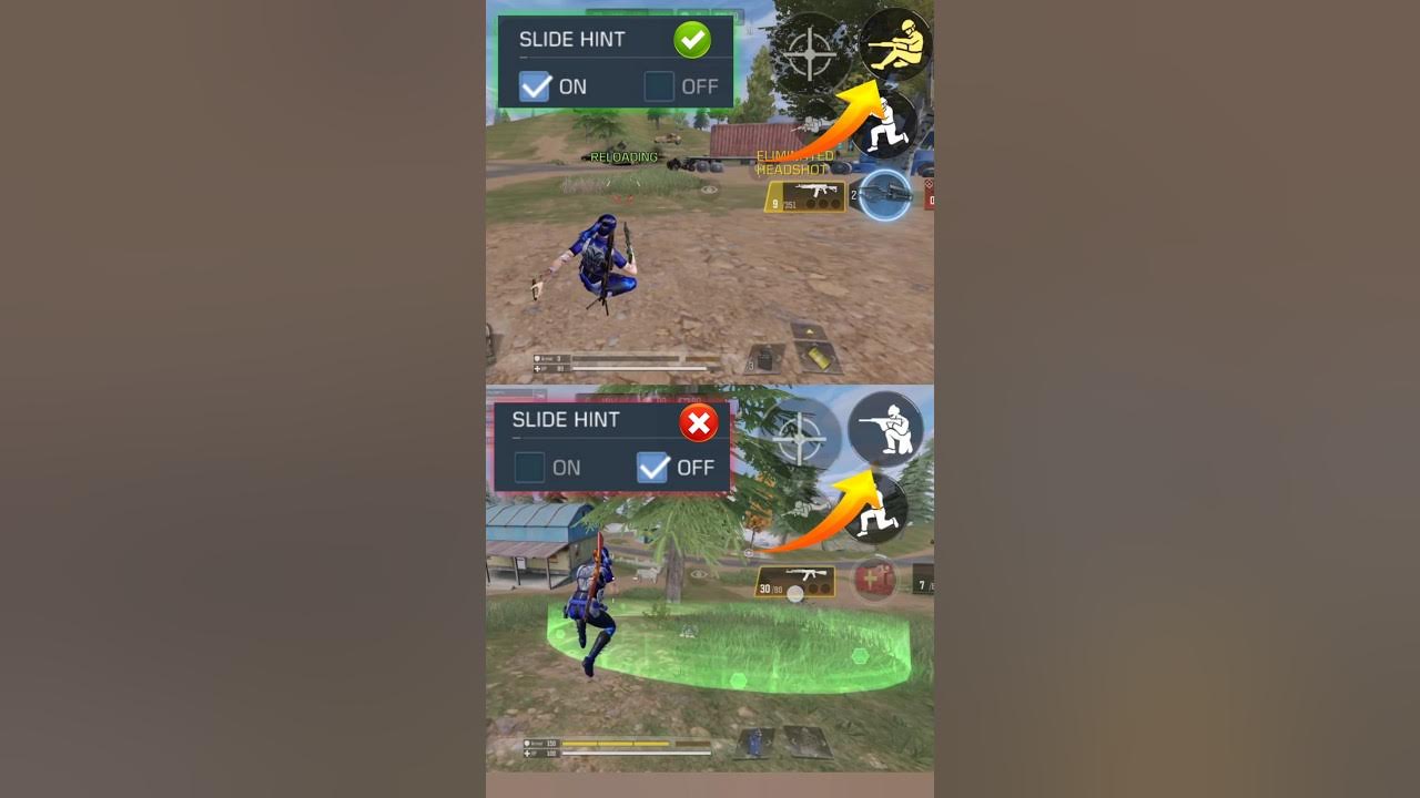 Slide Hint Setting Tutorial in CODM BR🔥💯Codmobile🤕CODM Pro Setting #shorts #codmbr #codm #ff # ...