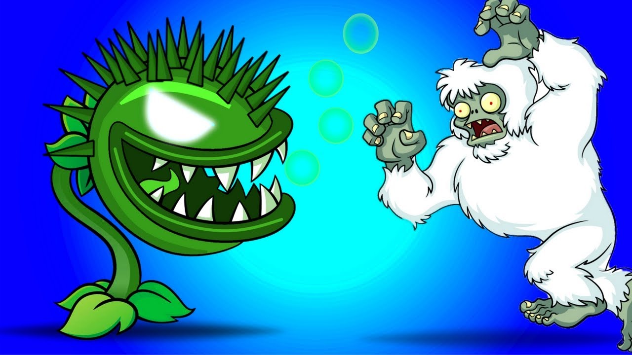 MAX LEVEL CHOMPER Power Up vs Yeti in Plants vs Zombies 2 Gameplay ...