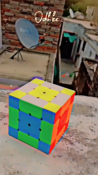 How to Make checkerboard#1 Pattern😊👍 in 4x4 Rubik's cube #viralshort ...