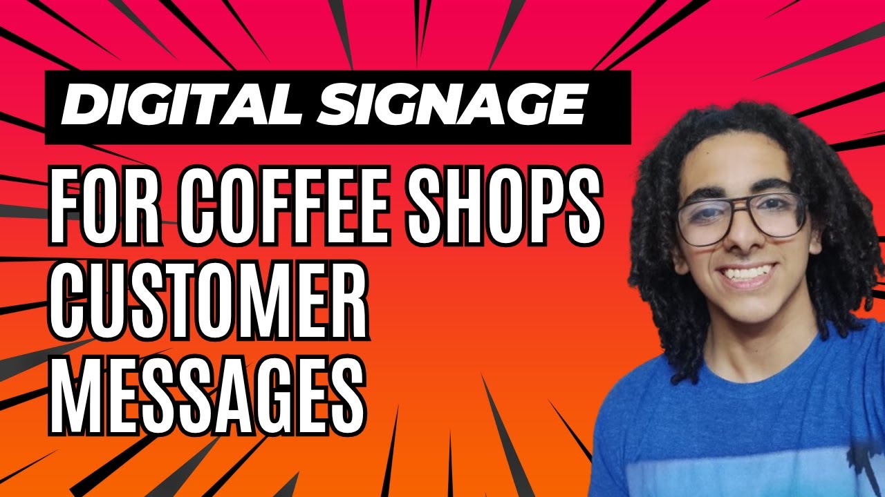 Digital Signage for Coffee Shops Customer Messages - YouTube