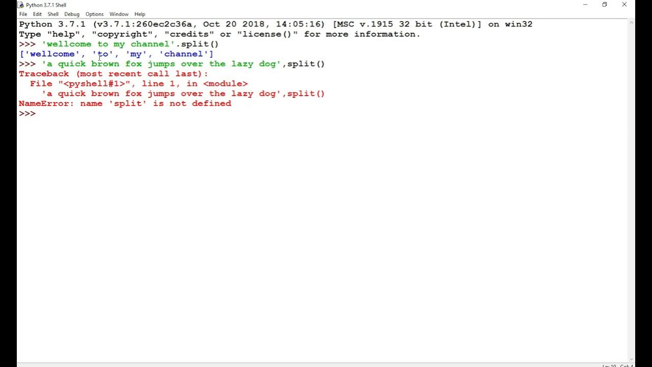 Python Split Function - YouTube