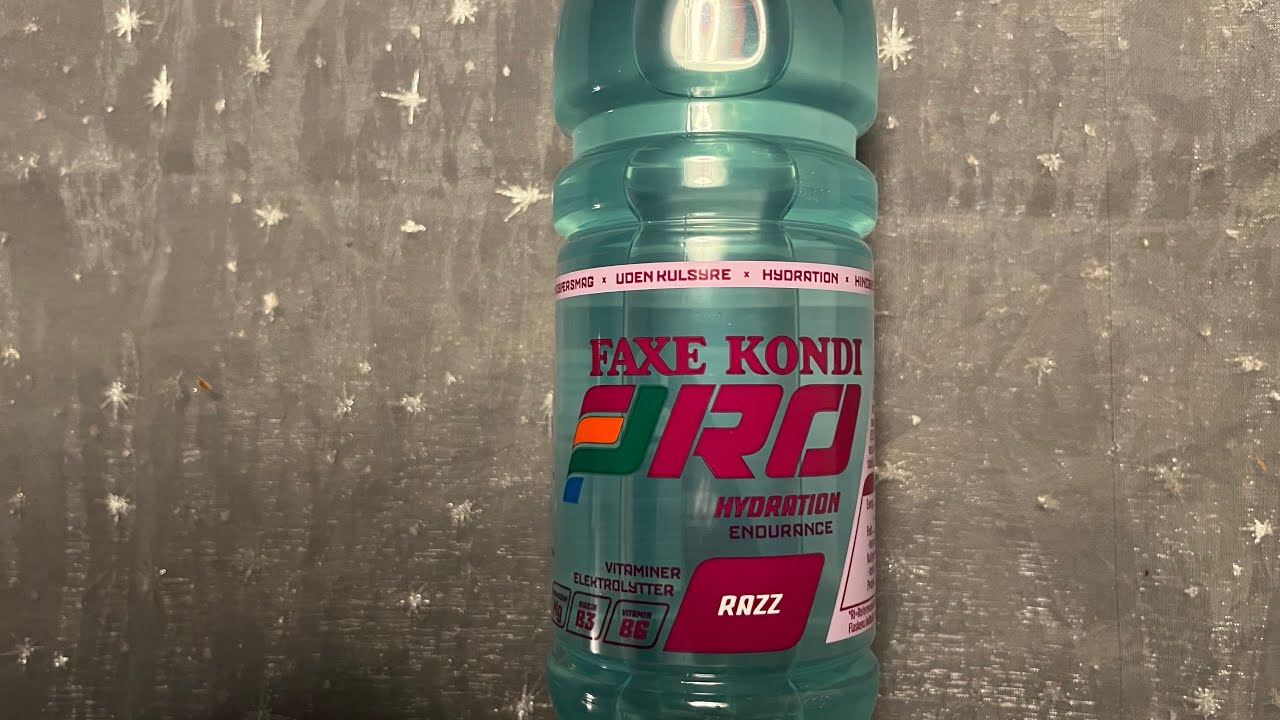 Ny Faxe kondi pro hydration hindbær - YouTube