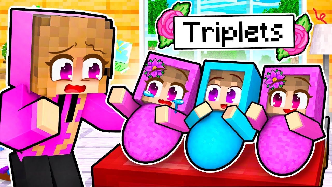 Gracie Is PREGNANT With TRIPLETS In Minecraft! - YouTube