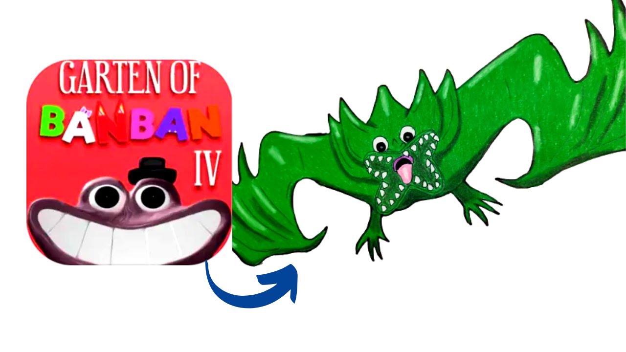 Cómo DIBUJAR a🦇NIGHTY BOO MOM (Madre) de GARTEN of BANBAN 4 / How to ...