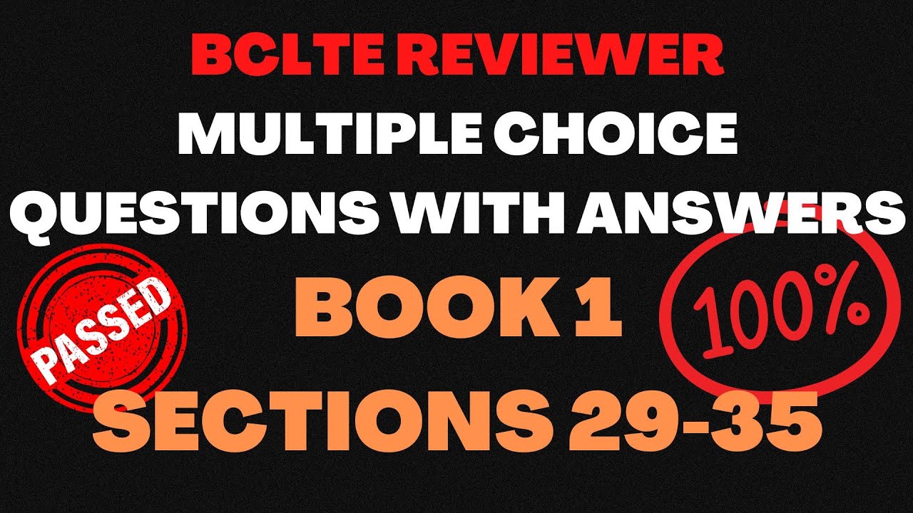 BCLTE REVIEWER 2023 SECTIONS 29-35 - YouTube