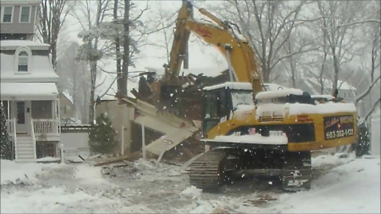 BLIZZARD Barn Demolition - YouTube