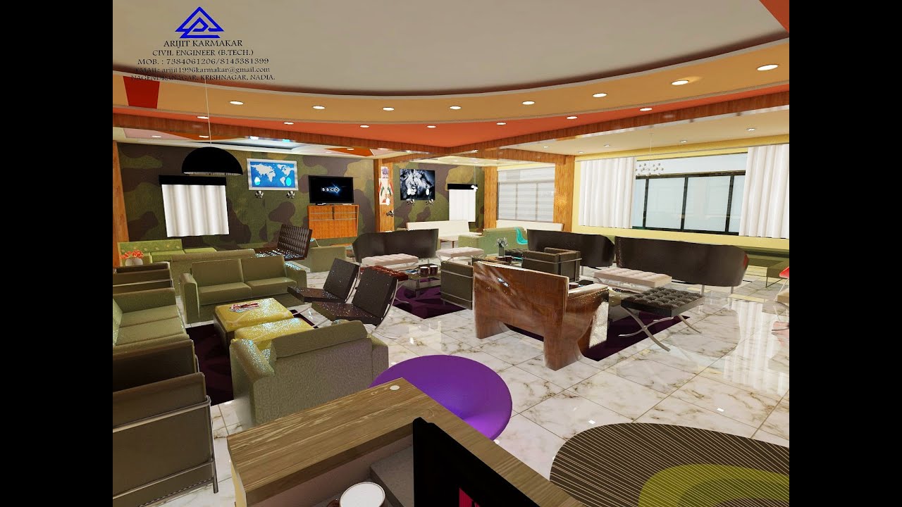 Modern Interior Design of Waiting and Dealing Room - YouTube