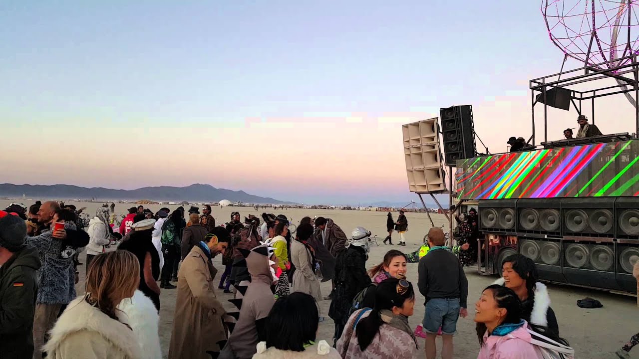 Sunrise at Robot Heart - Monday, Burning Man 2015 - YouTube