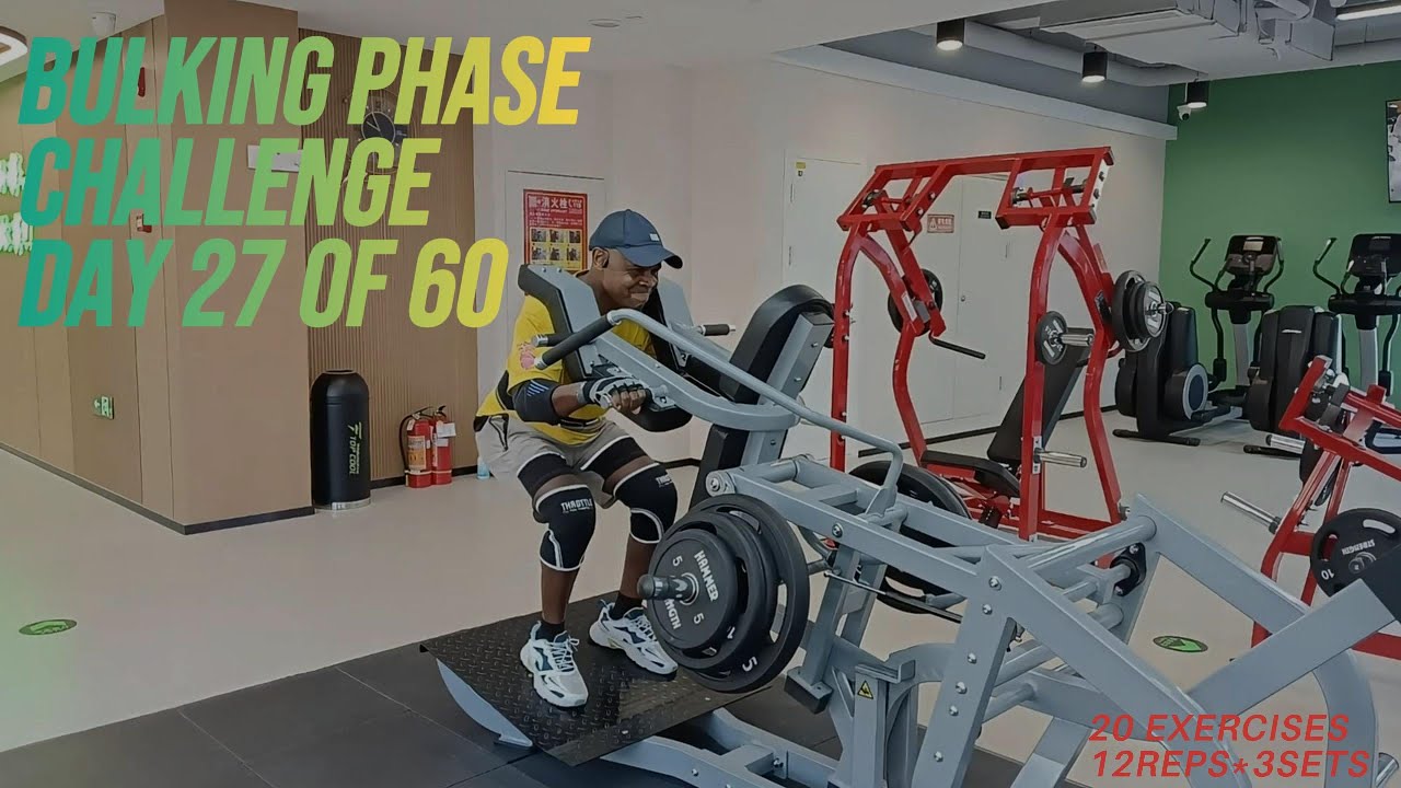 Bodybuilding Gym Challenge Bulking Phase Day 27 of 60 💪🔥🏋️‍♂️#Gym # ...