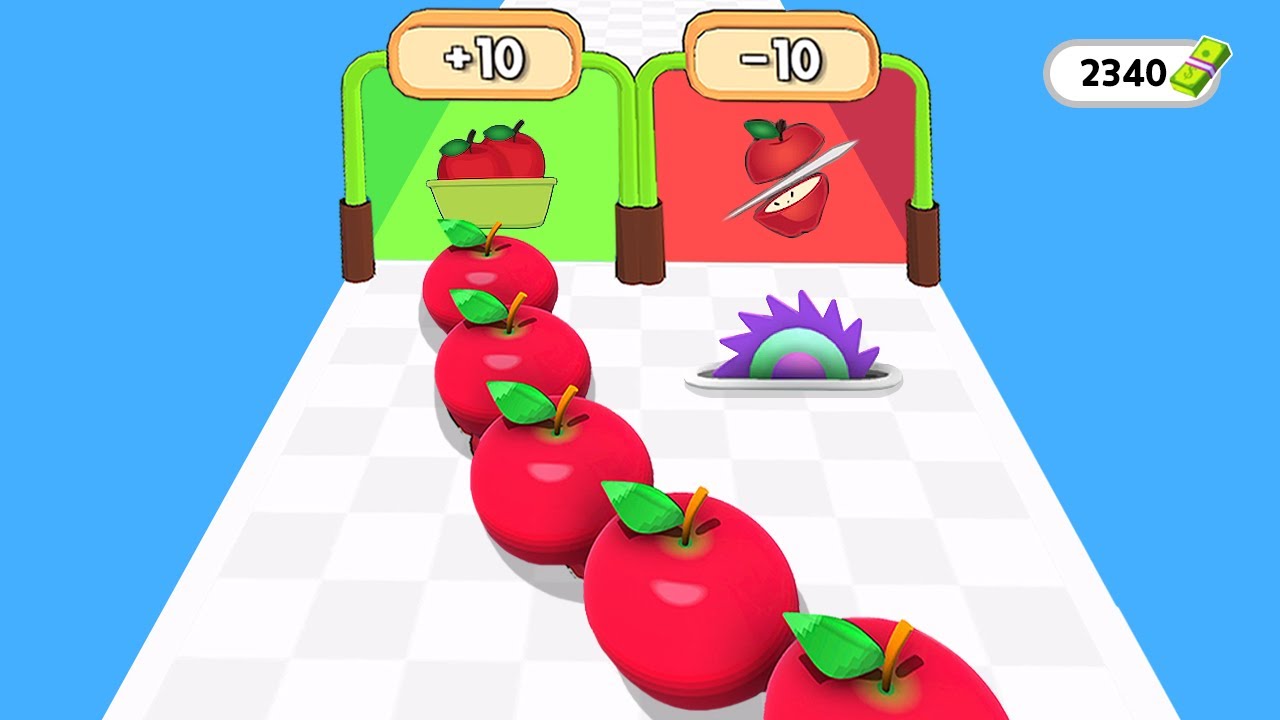 [모바일게임] 과일을 모으며 달려요! Fruit Run Master : Count Game - YouTube