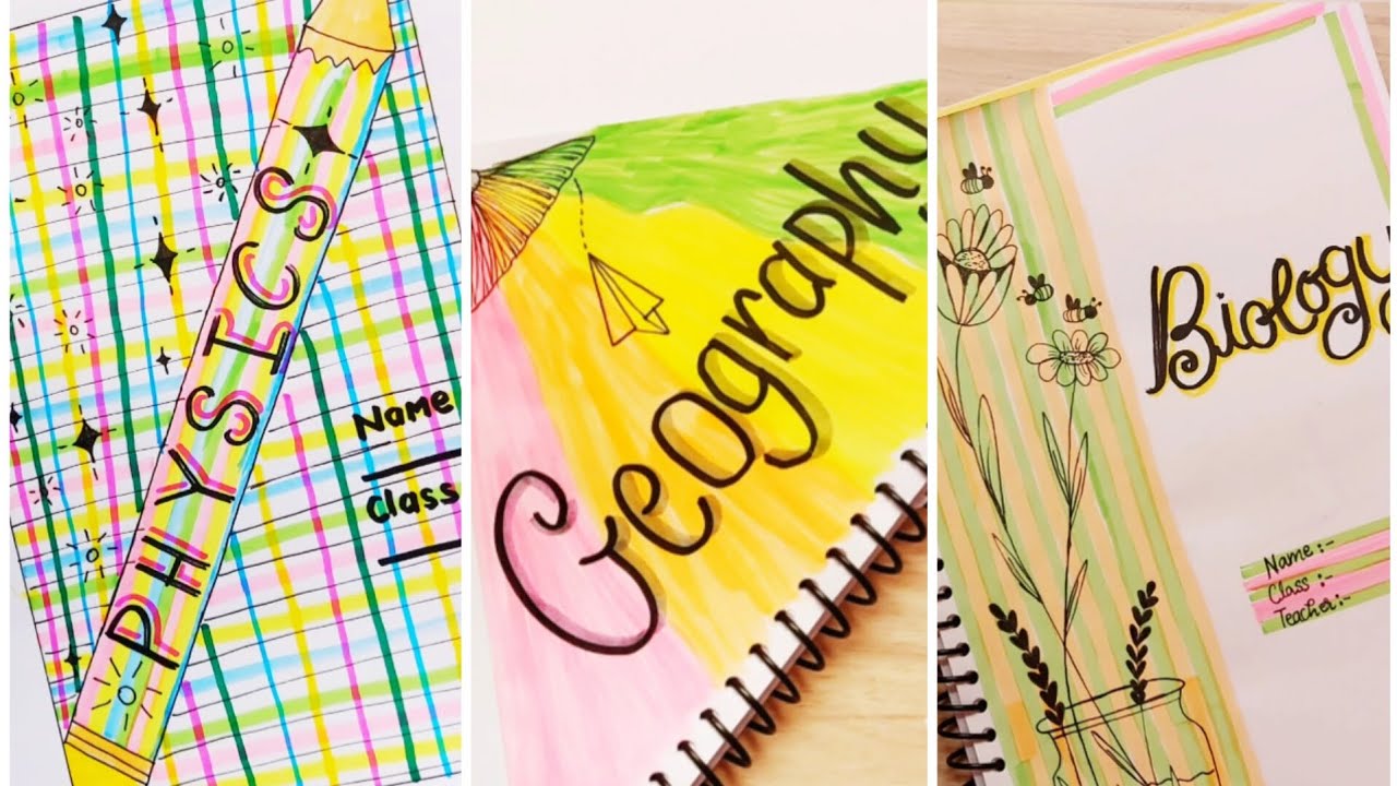 3 Stunning Front Page Ideas For School || Transform Your Projects ...