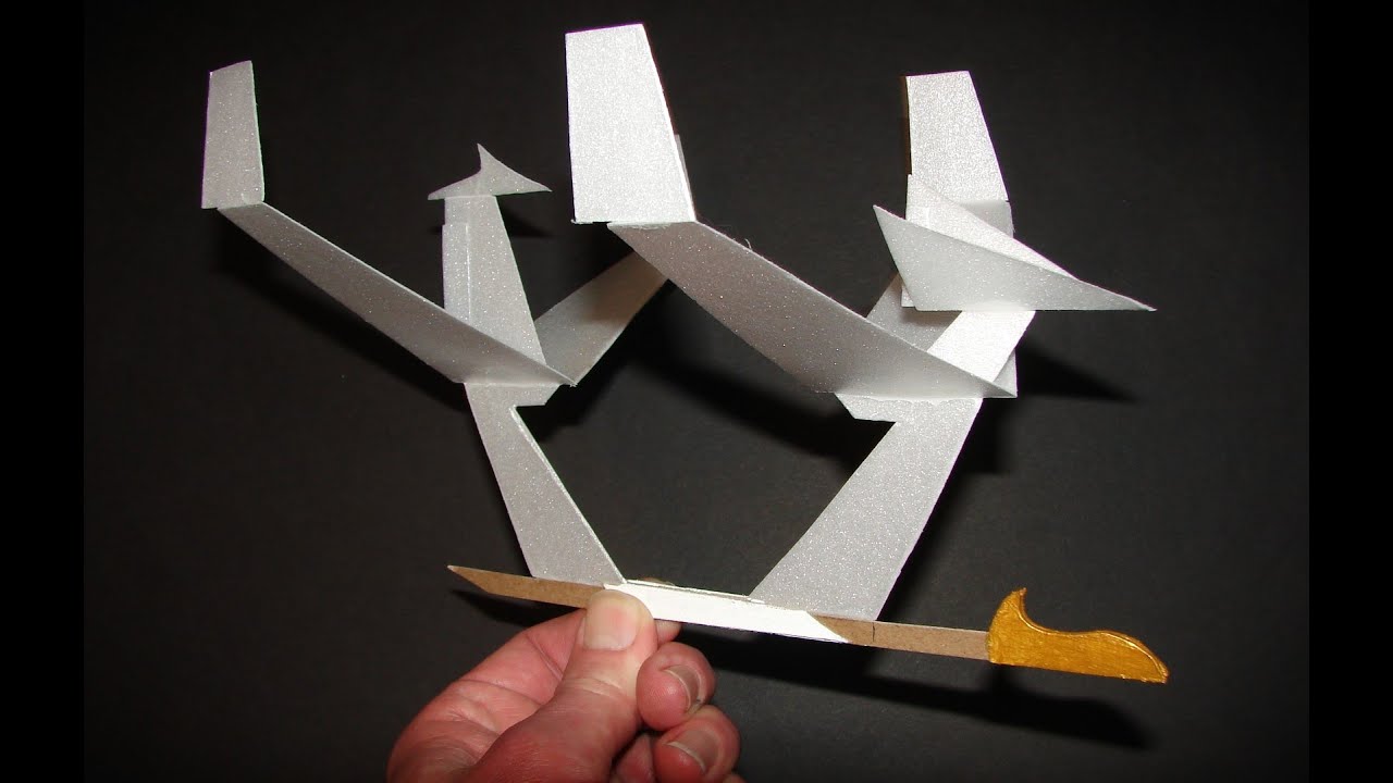 Fun glider made w/ cardboard & styrofoam - YouTube