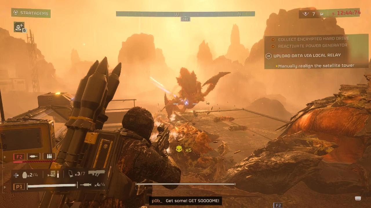 Helldivers 2 Level 7 Super Sample escape attempt - YouTube