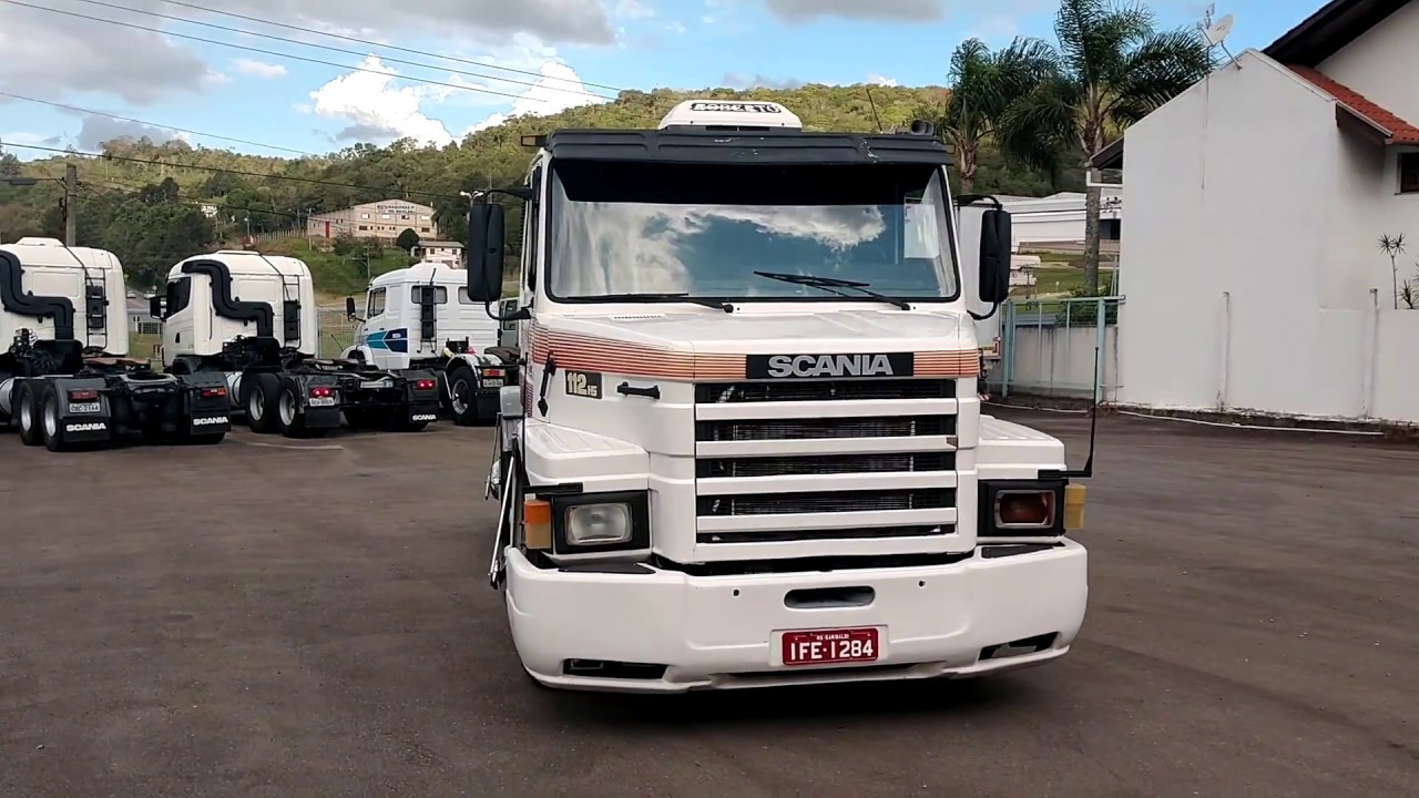 Scania T112 HS, Cooler, com ar condicionado, 4X2 - 1987 - YouTube