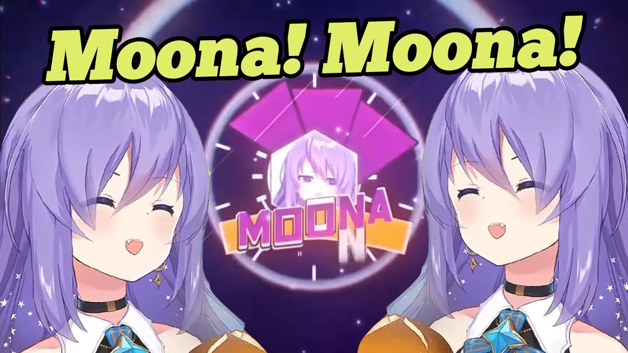 Moona not mute her mic and making cute noises during intro - YouTube