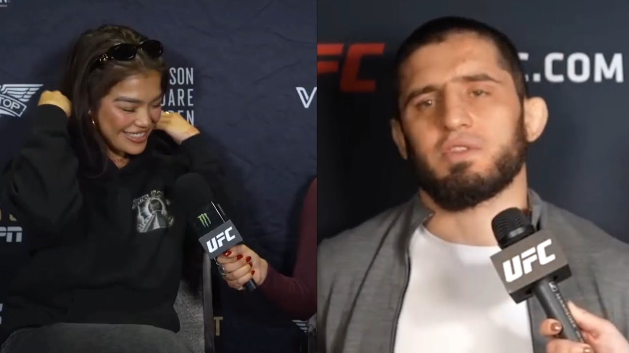 FEMALE UFC FIGHTER INSULTS ISLAM MAKHACHEV AT UFC 322 - SHE WENT TOO ...