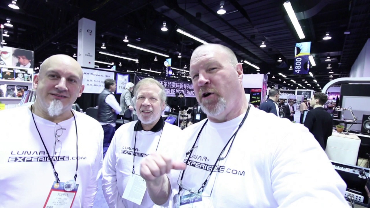 The 3 white giants@MOON Booth · NAMM17 - YouTube