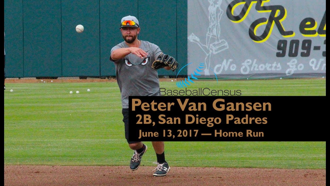 Peter Van Gansen, 2B, San Diego Padres — June 13, 2017 Home Run - YouTube