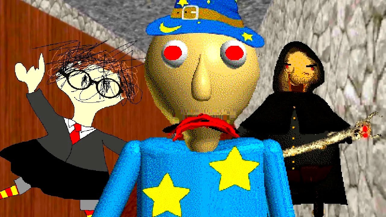 BALDI IS SECRETELY HARRY POTTER?!?! Baldi's Basics Mod - YouTube