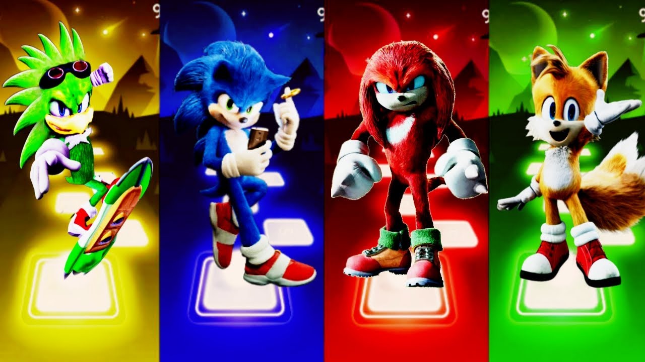 Sonic hedgehog 🆚 super Sonic | tiles hop-EDMrush - YouTube