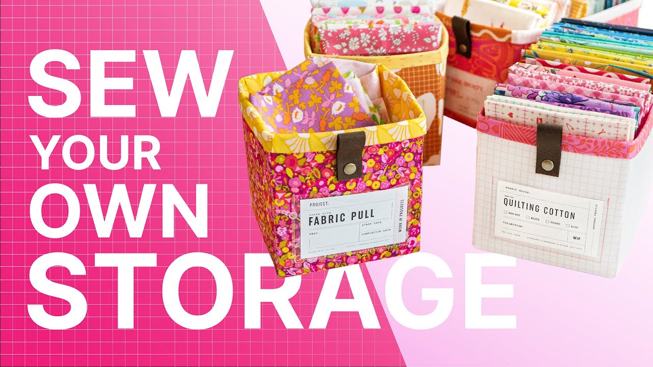 Fast and Easy Fabric Storage System Tutorial - Store Fat Quarters in ...