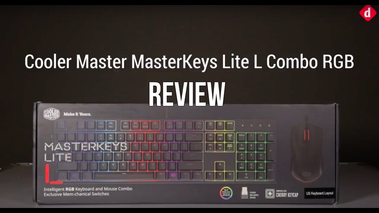 Cooler Master MasterKeys Lite L Combo RGB Review | Digit.in - YouTube