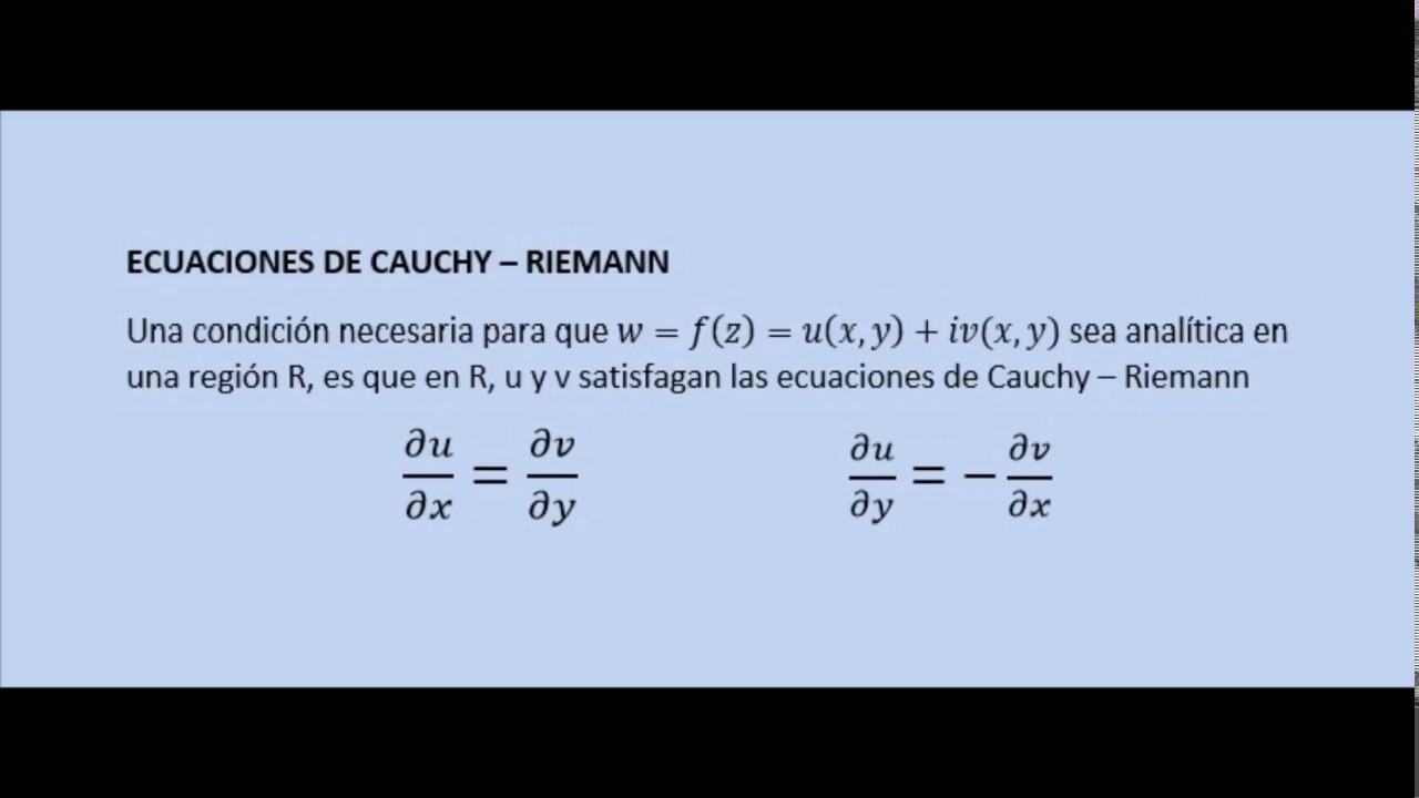 Ecuaciones de Cauchy Riemann, Funciones Armónicas Ejercicio 2 - YouTube