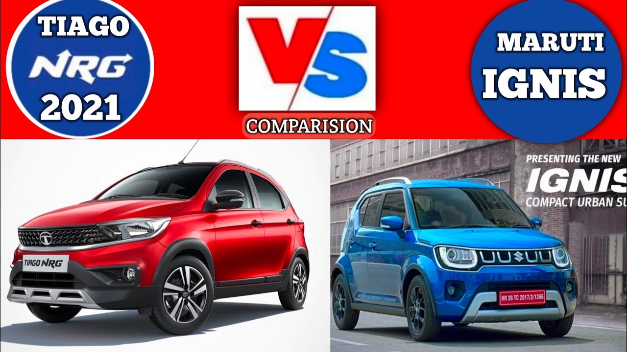 TATA TIAGO NRG 2021 VS MARUTI IGNIS 2021COMPARISION टिएगो NRG VS मारूति ...