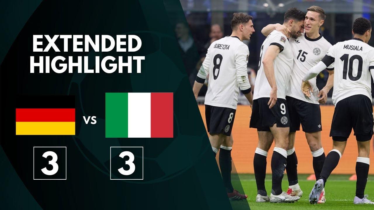 Germany vs. Italy 3-3 | Highlights Nations League | Quarter-final - YouTube