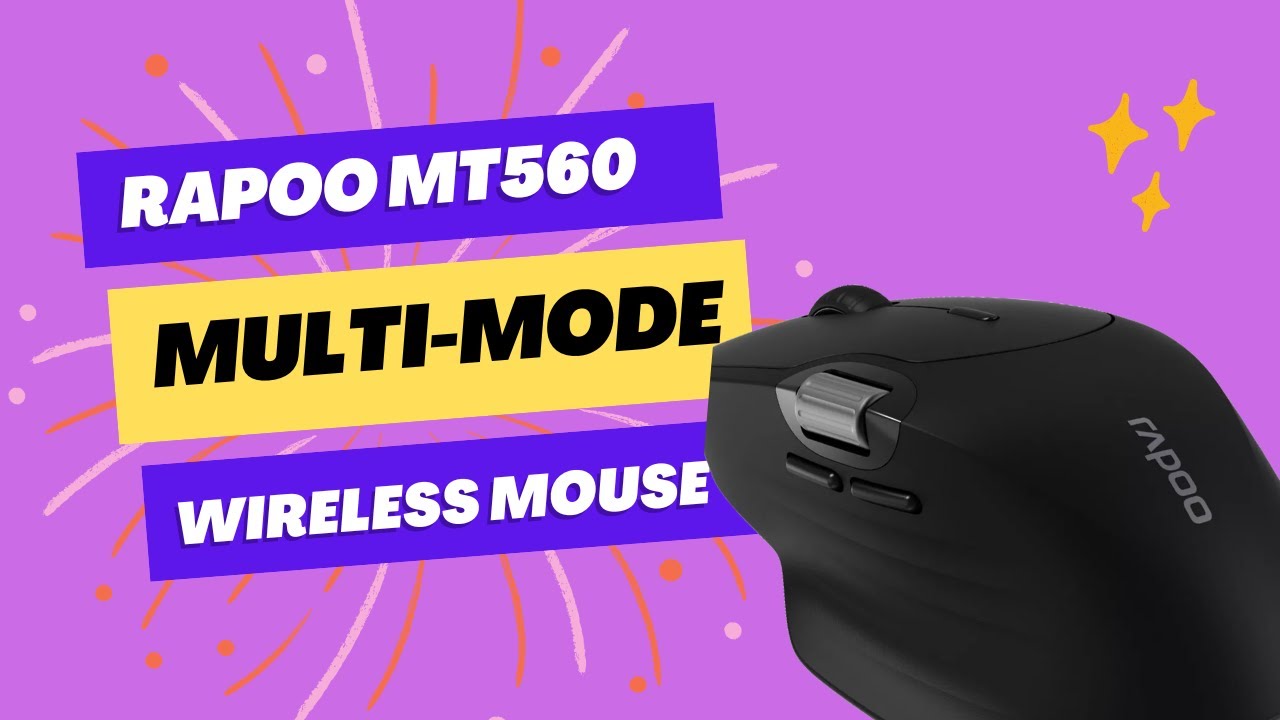 Rapoo MT560 Multi-mode Wireless Mouse - YouTube