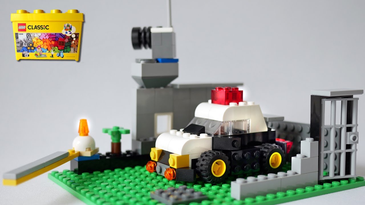 Police car and Vehicle depot , LEGO Classic 10698 (Alternate) How to ...