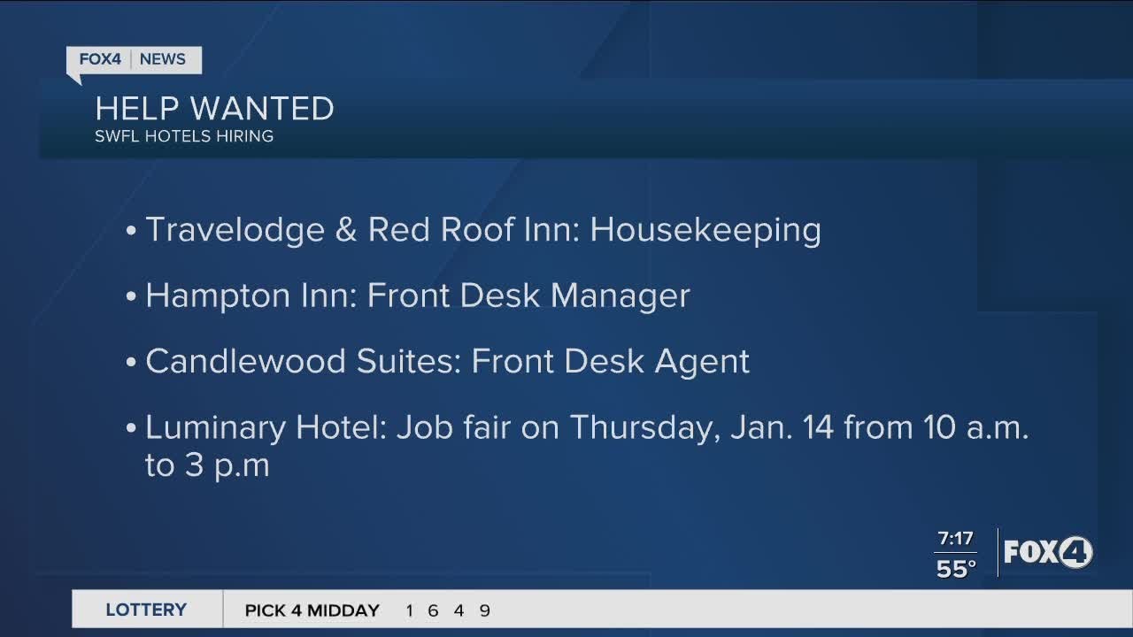 HELP WANTED: Hotels hiring in Southwest Florida - YouTube