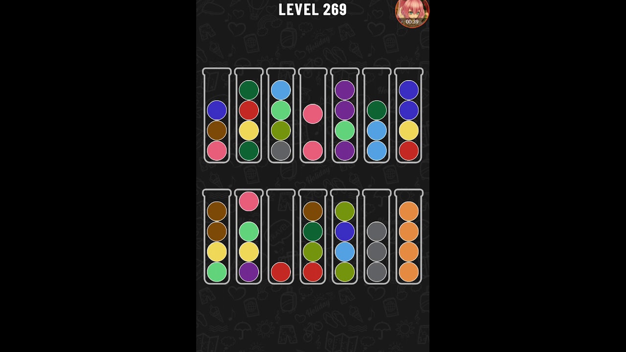 Ball sort Puzzle level 269 - YouTube