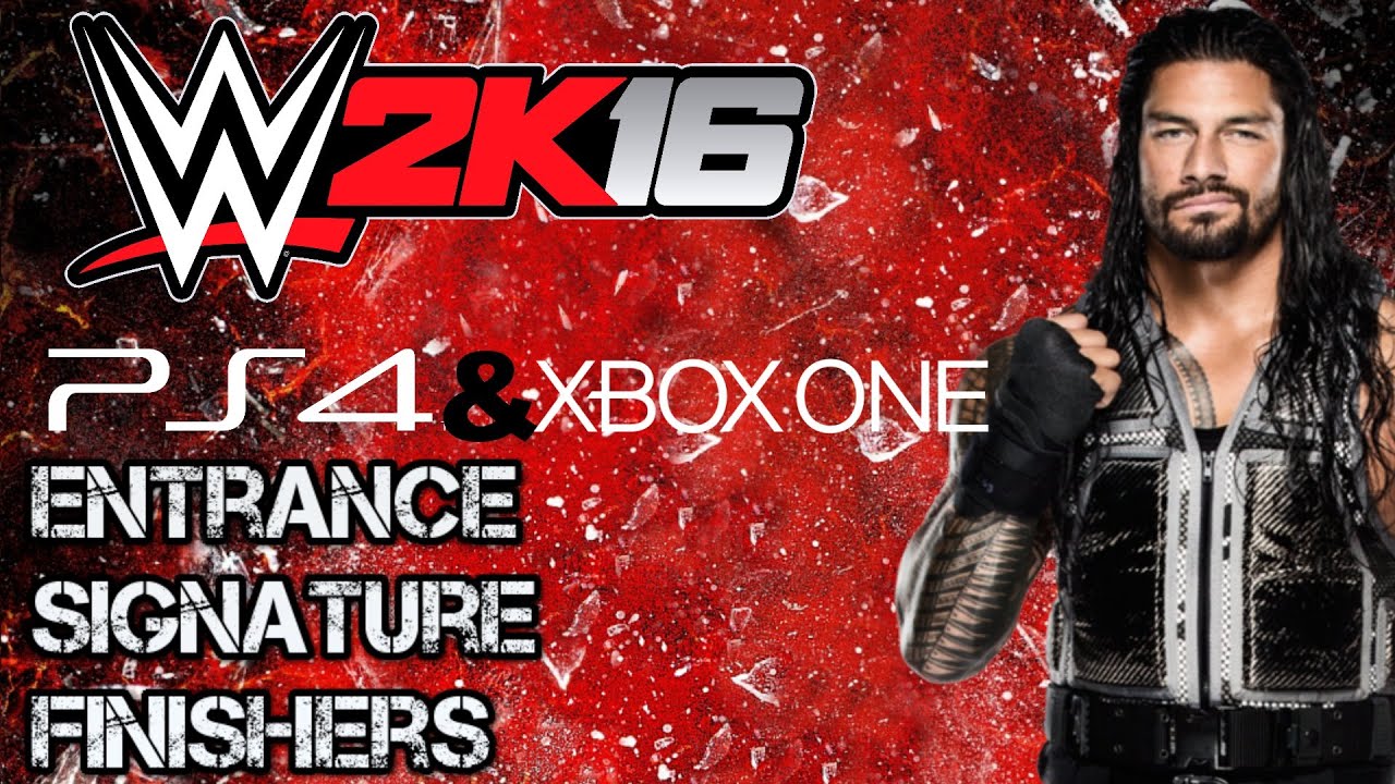 WWE 2K16 | Roman Reigns Full Entrance,Signatures & Finisher! - YouTube