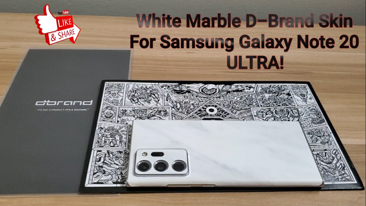 White Marble D-Brand Skin For Note 20 Ultra 5G - YouTube