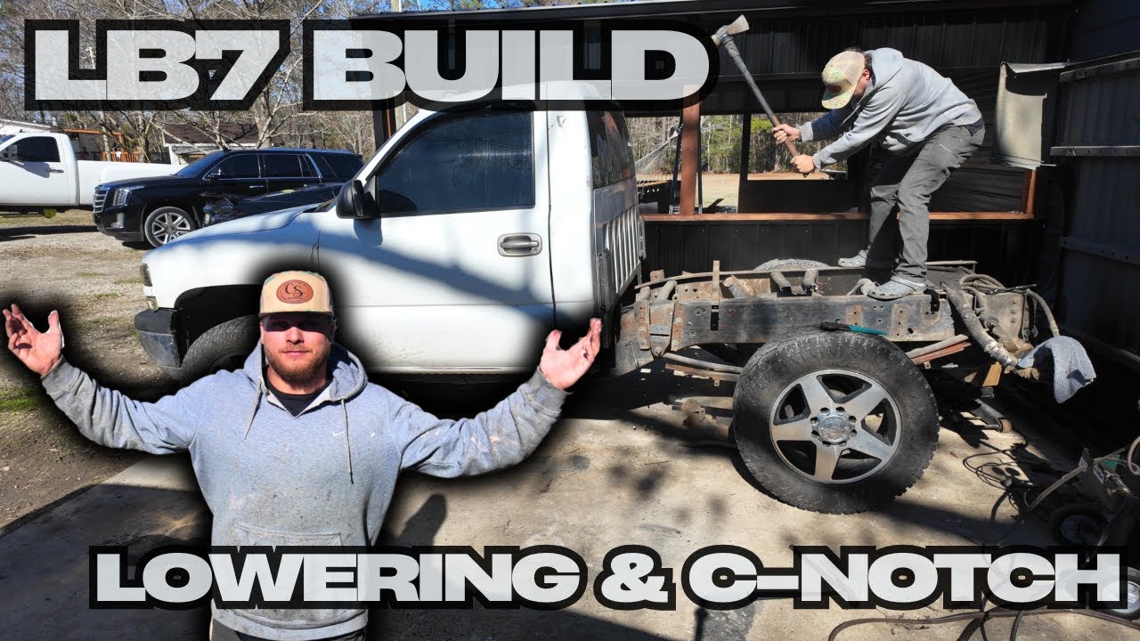 1st Mods To The LB7!! C-Notch and Lowering Her a Few Inches - YouTube