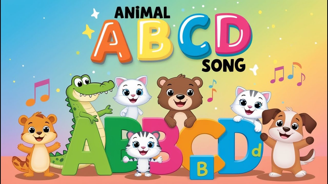 ABC Alphabet Song | Animal ABCD Song for Children with Cute Animal ...