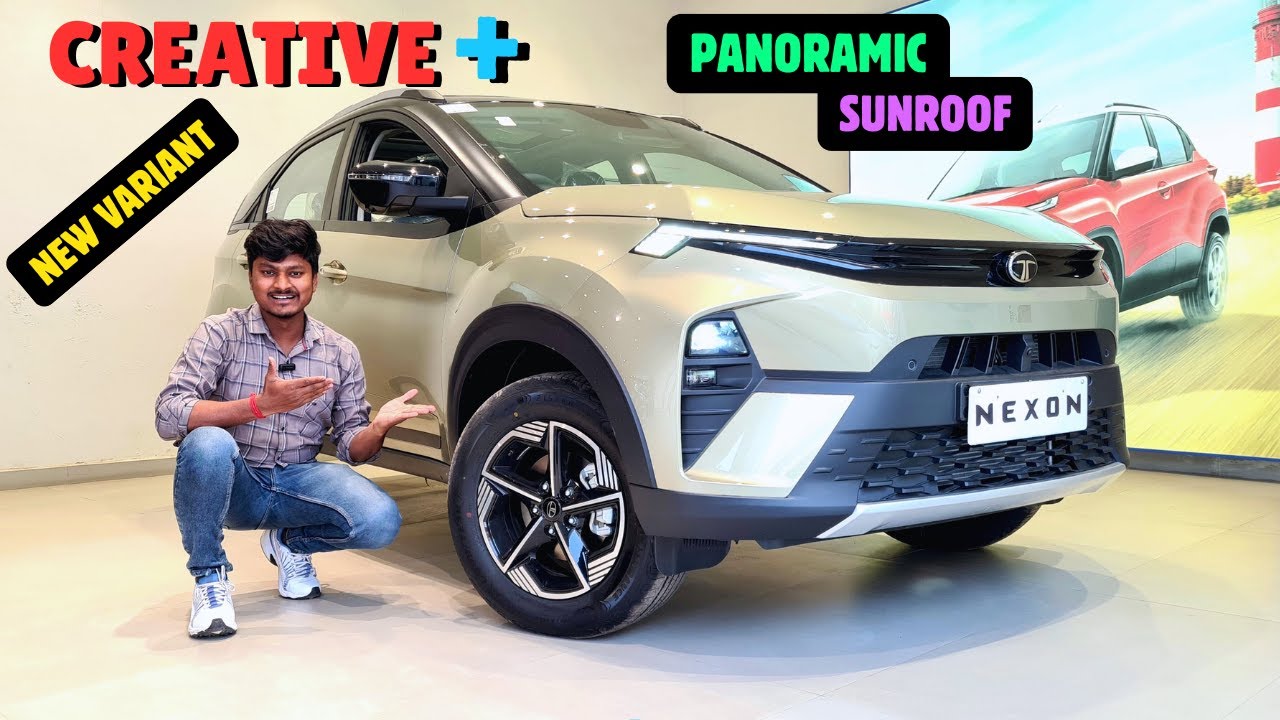 New Tata NEXON 🔥 Creative plus PS 🔥 Panoramic Sunroof - YouTube