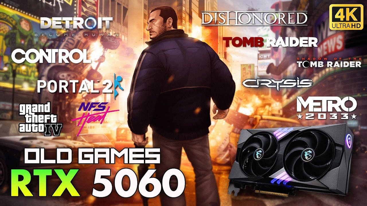 RTX 5060 | Test in 10 Old Games 4K - YouTube