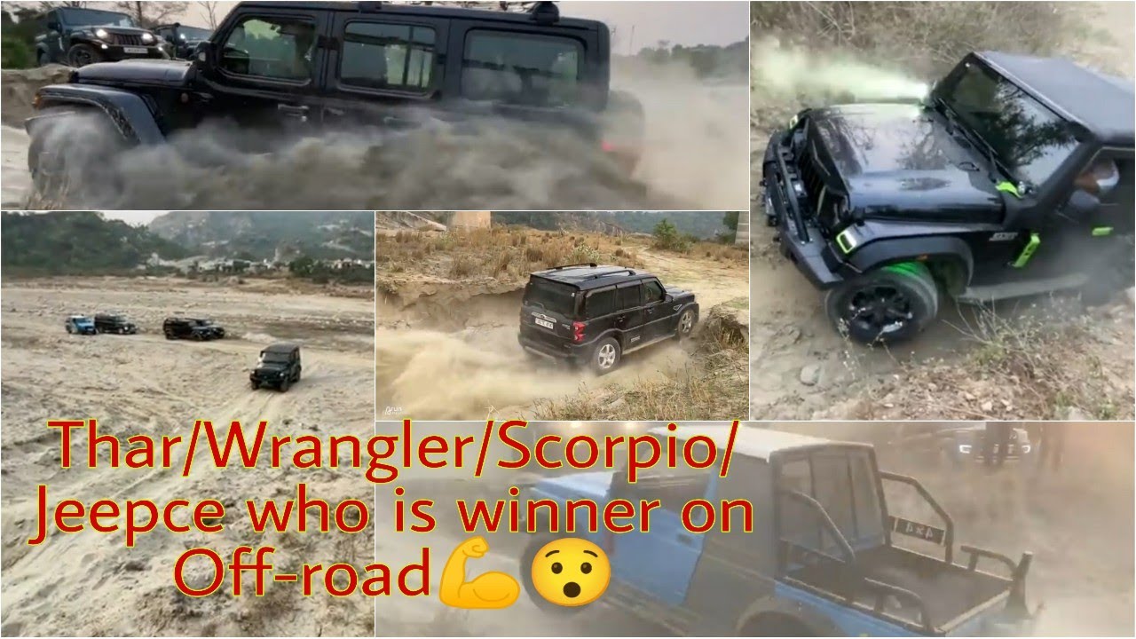 Thar😒vs Wrangler☺️ vs Scorpio😟 # Jeepce😯💪..Behtar kaun hein ,Shock ho ...