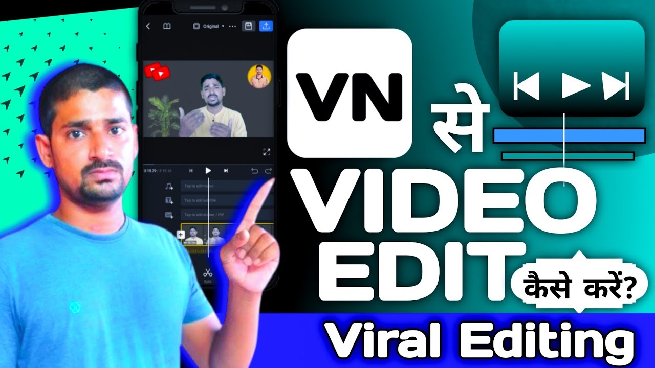 VN Video Editor Full Tutorial in Hindi | VN Se Video Edit Kaise Kare ...
