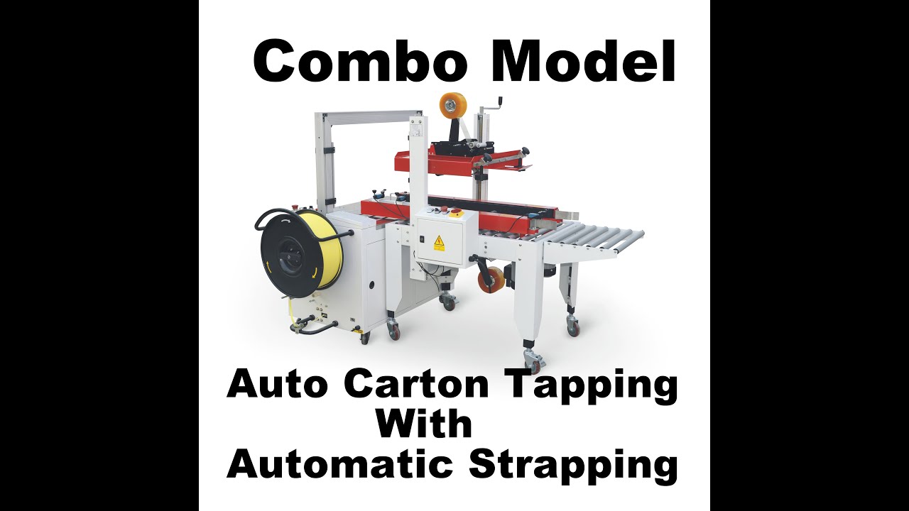 Automatic Carton Tapping With Automatic Strapping Machine Combo | Auto ...