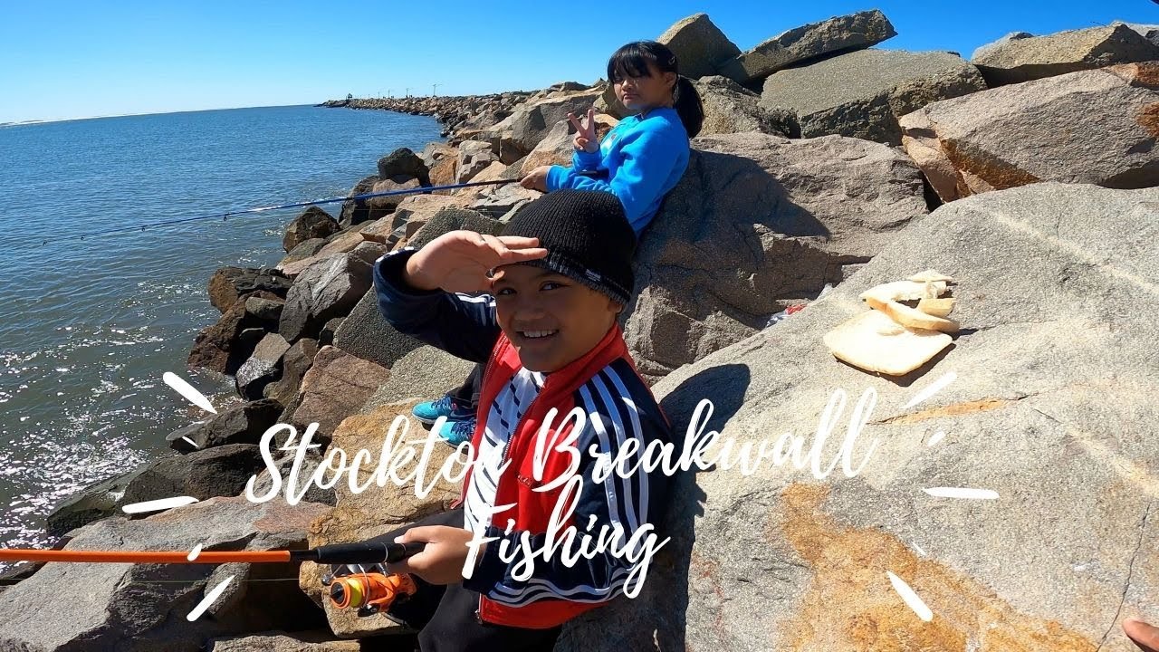 Stockton Breakwall Fishing - YouTube
