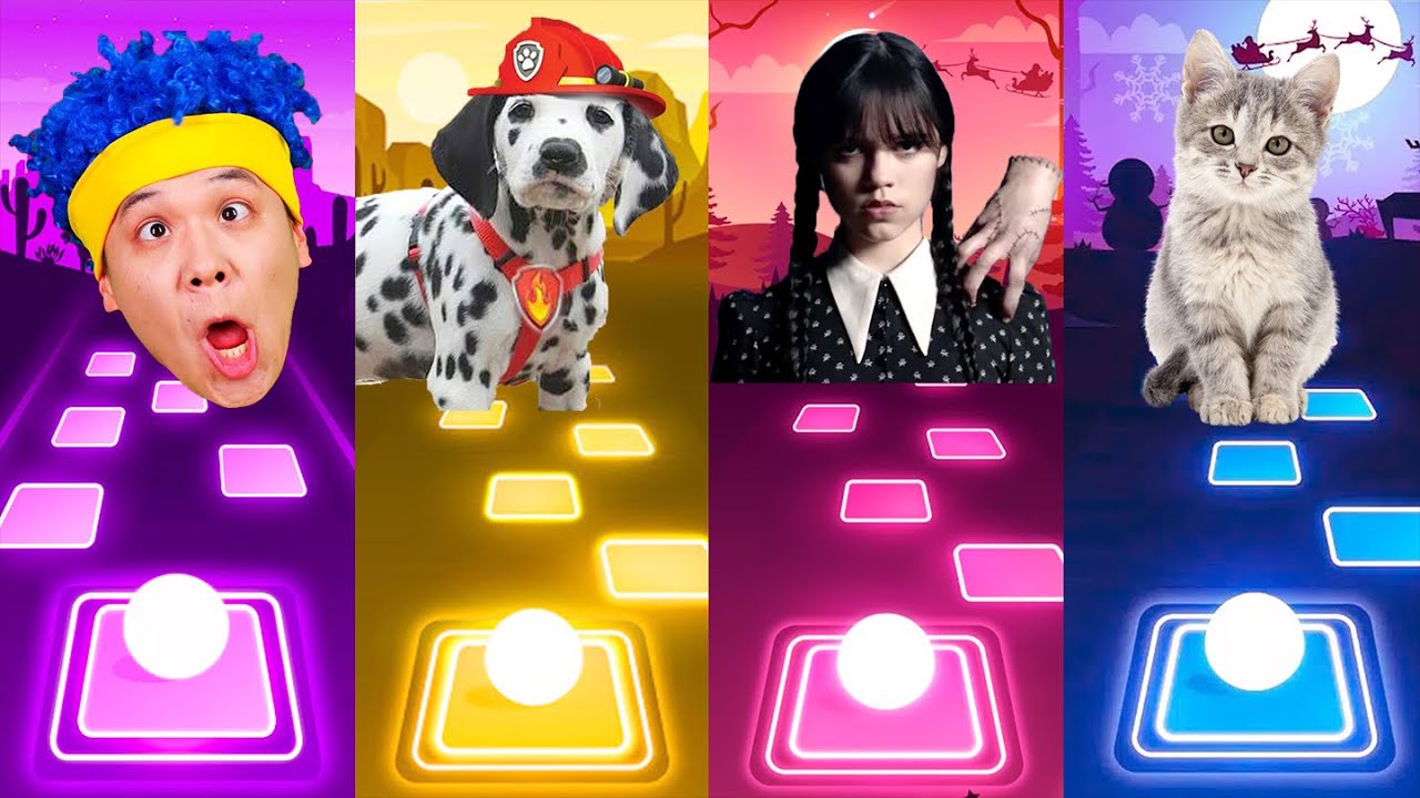 Cha-Cha - Marshall - Wednesday - Cat | Tiles Hop EDM Rush #tileshop # ...
