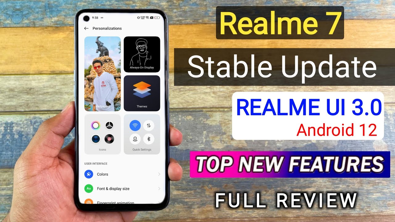 Realme 7 Stable Update Realme UI 3.0 & Android 12 Full Review | Top 15 ...
