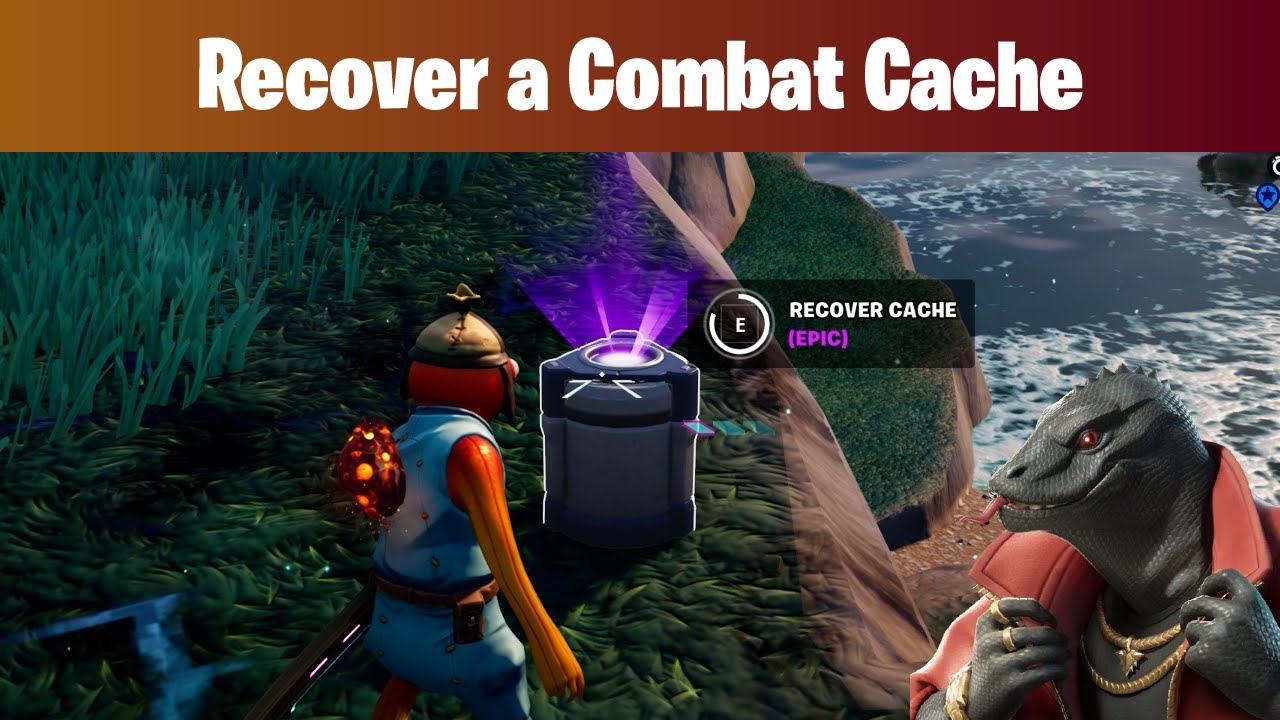 Fortnite วิธีทำ Recover a Combat Cache Week 3 - YouTube