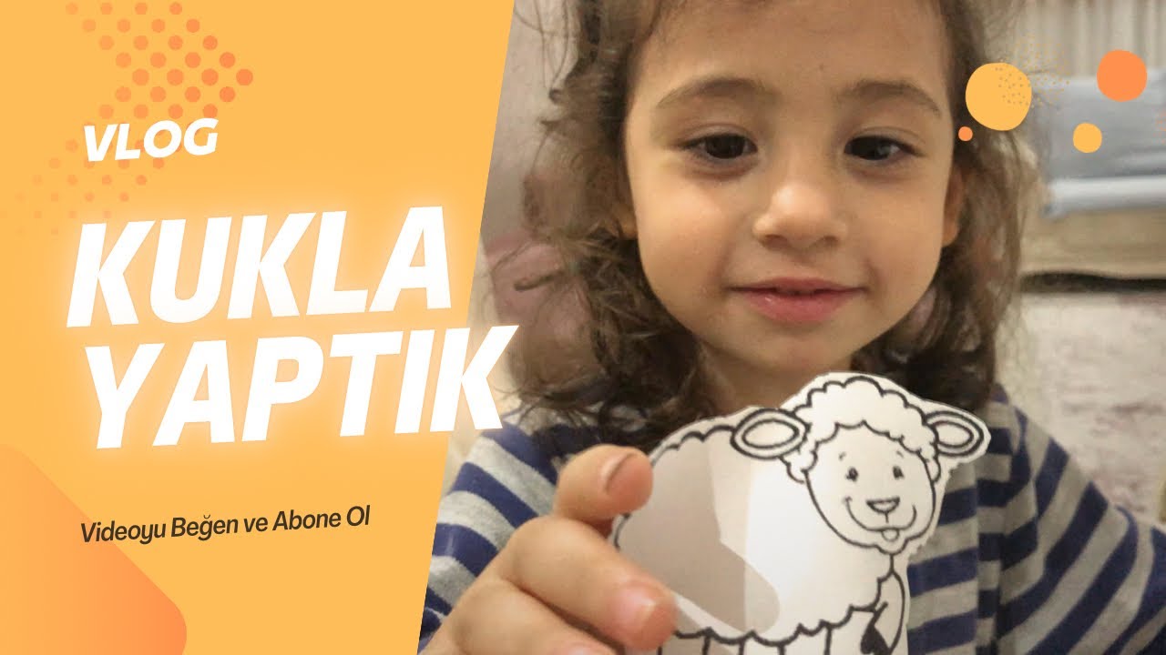 Kağıttan Kukla yaptık Kes Yapıştır Çocuk Etkinliği - YouTube