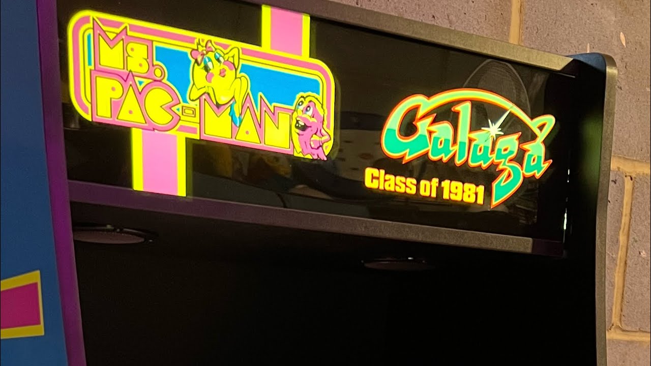 Arcade 1up class of 81 ms pac man / galaga - YouTube